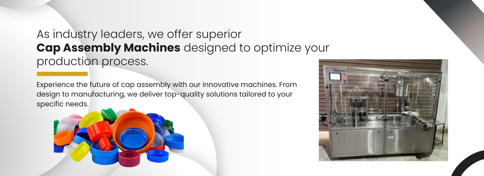 Wad Inserting Machine Manufacturers in Ahmedabad | Cap Assembly Machine ...